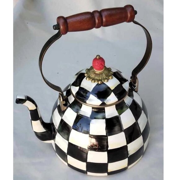 MacKenzie-Childs | Accents | Mackenziechilds Enamel Courtly Check 2 Qt ...
